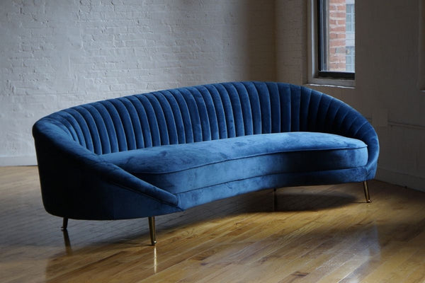 Monroe Curved Mid-Century Modern Sofa – Brooklyn Space Mid-Century ...